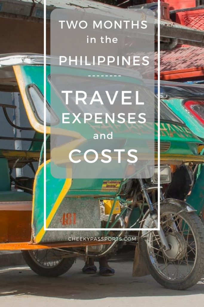 Cheeky Passports Two months in the Philippines – Travel expenses and costs